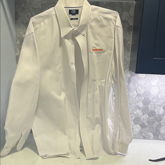 Cutter & Buck | Shirts | Whataburger Cutter Buck White Dress Shirt For ...